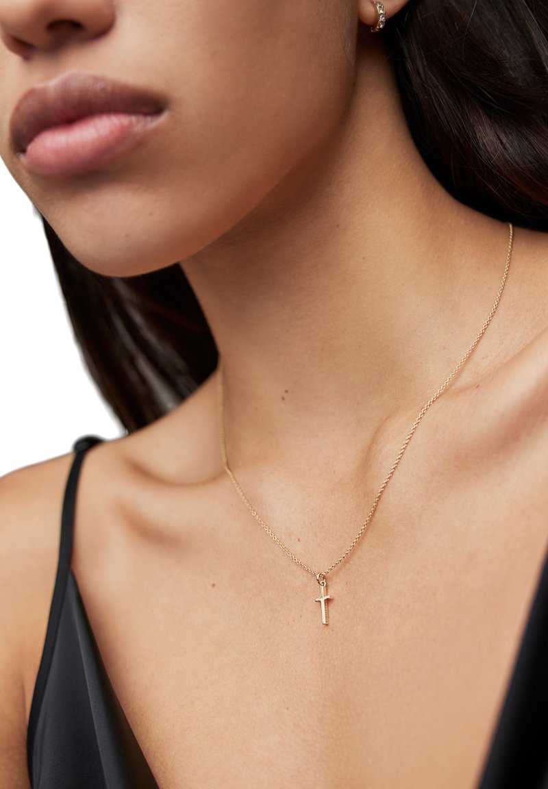 AllSaints CROSS - Necklace - gold/gold-coloured - Zalando.ie