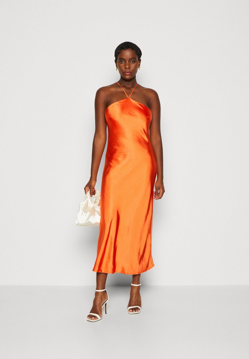 Manuskript verweisen vorstellen kleid orange satin Strand Segen zu viel