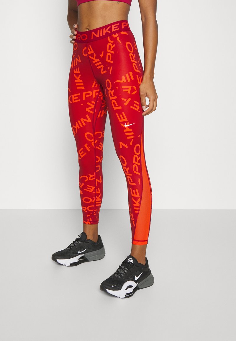 Nike Performance Leggings - noble red/noble red/picante red/red ...