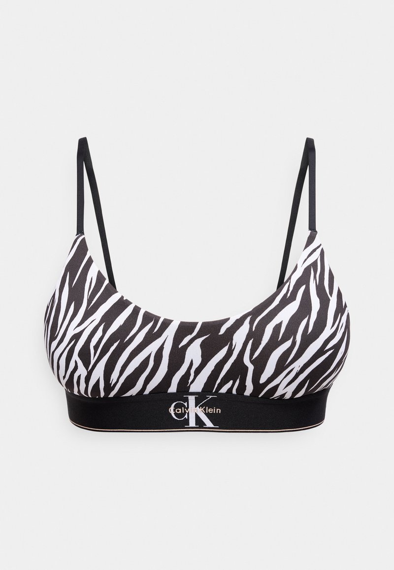 Calvin Klein Underwear UNLINED BRALETTE GRAPHIC - Bustier - black/negro ...