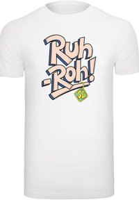 F4NT4STIC SCOOBY DOO RUH-ROH DOG TAG - T-shirt imprimé - white/blanc ...