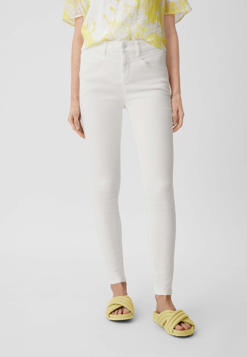 comma casual identity MIT SATTELBUND - Jeans Skinny Fit - weiß - Zalando.ch