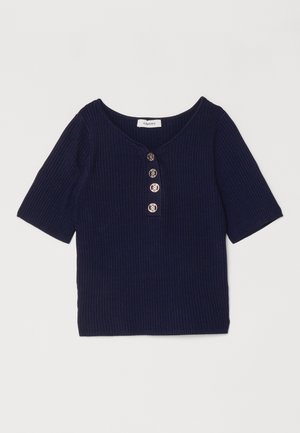 maje LILIONA - T-shirt med print - noir/svart - Zalando.se