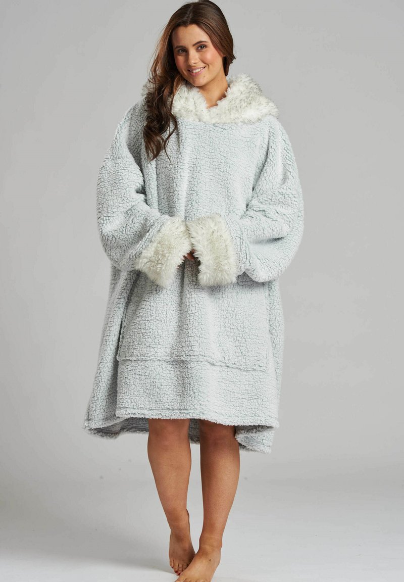 Loungeable PONCHO TIPPED BORG SNUGGLE - Sweatshirt - grey/gris - ZALANDO.FR