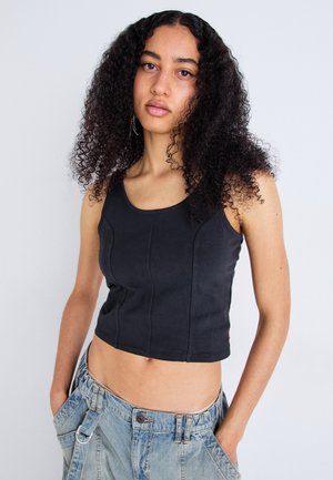 DKNY SLEEVELESS CROPPED - Top - yellow - Zalando.co.uk