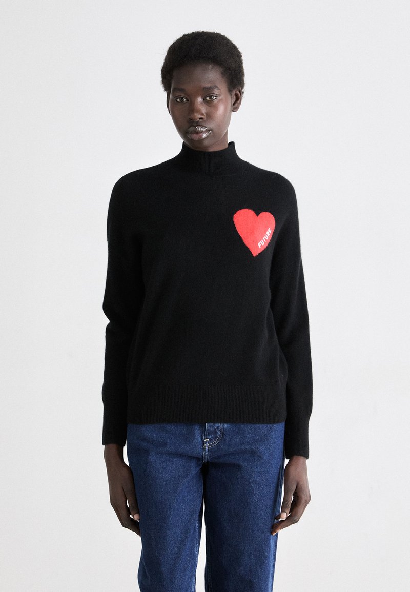 FROM FUTURE Sweter/czarny - Zalando.pl