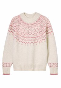 Tom Joule REGULAR FIT - CHARLOTTE CREW NECK FAIR ISLE - Jumper - cream ...