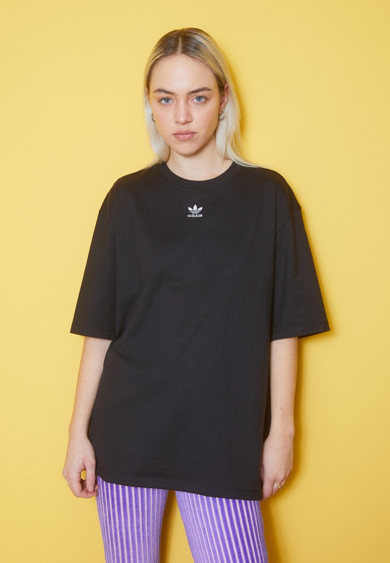 Adidas Originals Essentials Tee T Shirt Basic Black Nero Zalando It
