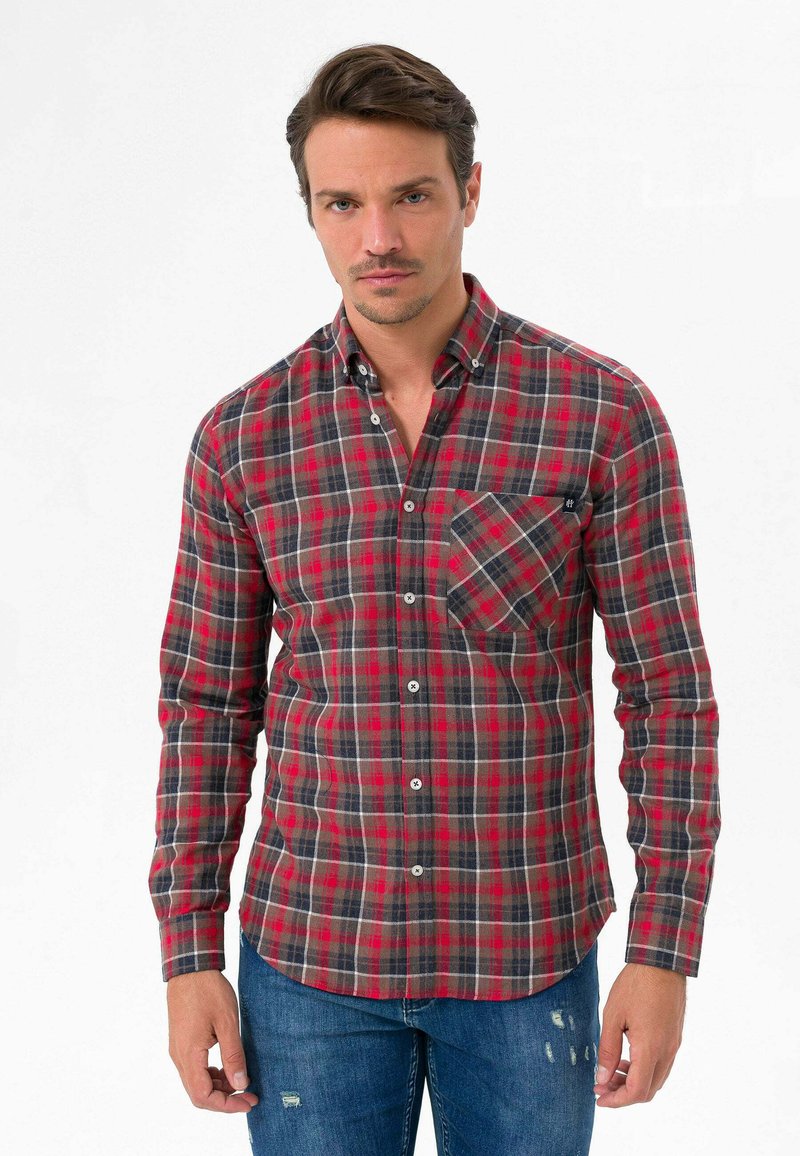 Felix Hardy Shirt - brownred/brown - Zalando