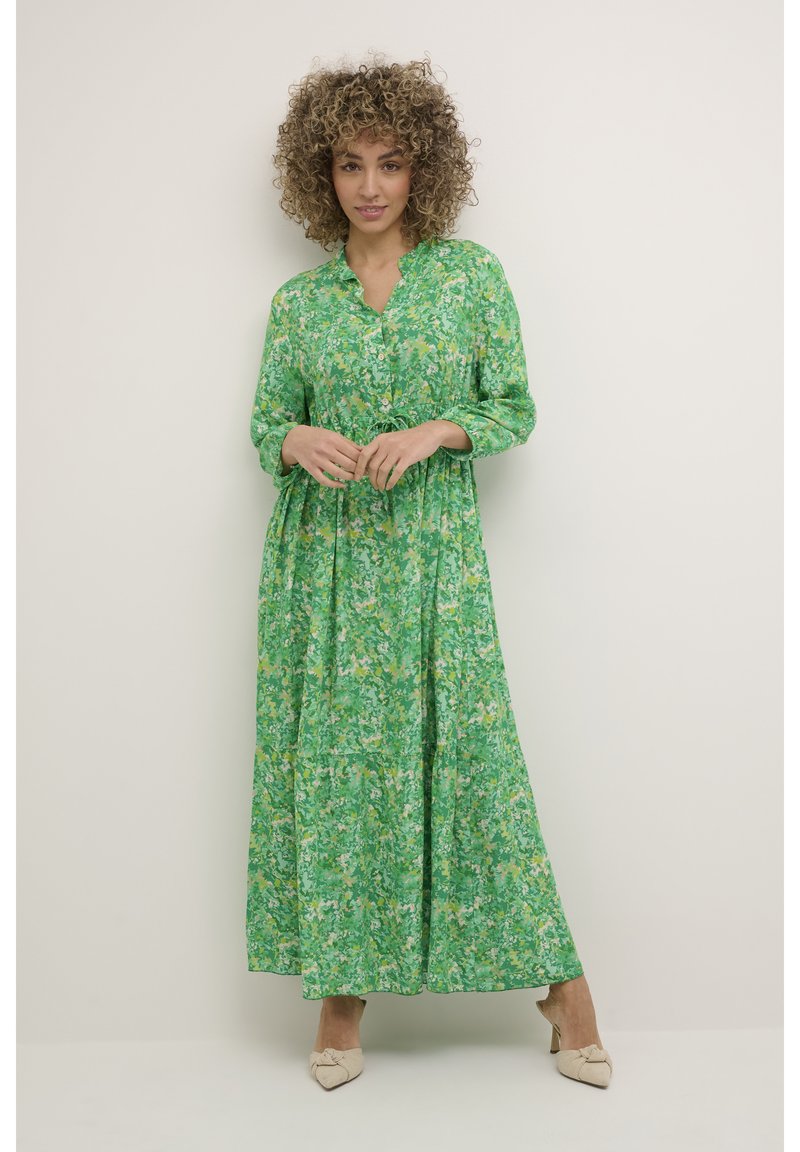 Cream ALORA - Maxikleid - green camo print/hellgrün - Zalando.de