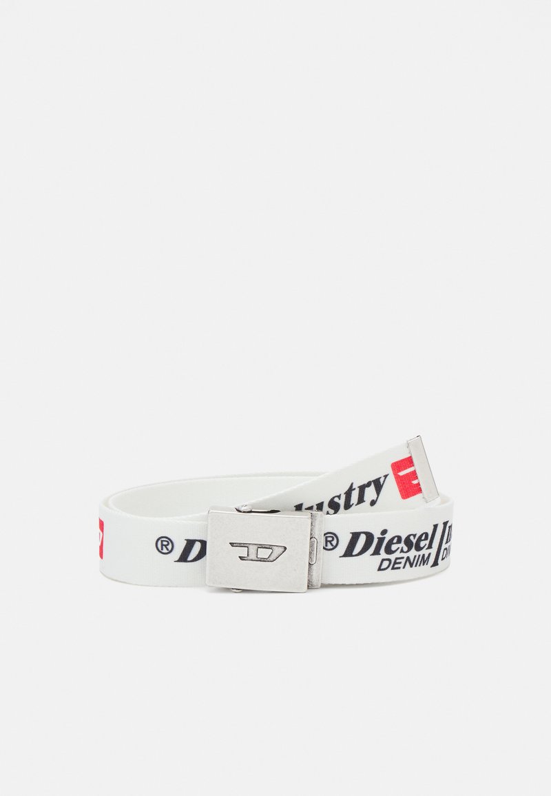 Diesel B-DIESEL IND-TAPE UNISEX - Belt - h6320/white - Zalando.co.uk