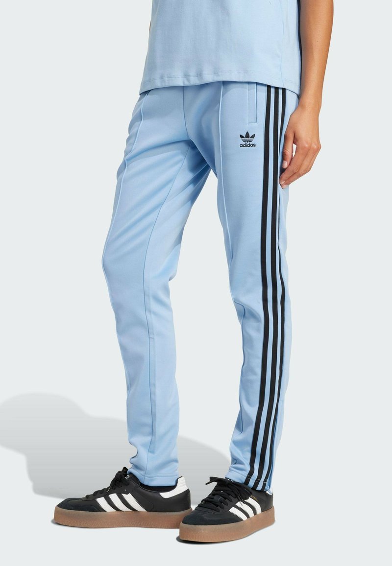 adidas Originals SST - Tracksuit bottoms - ash blue black/blue ...
