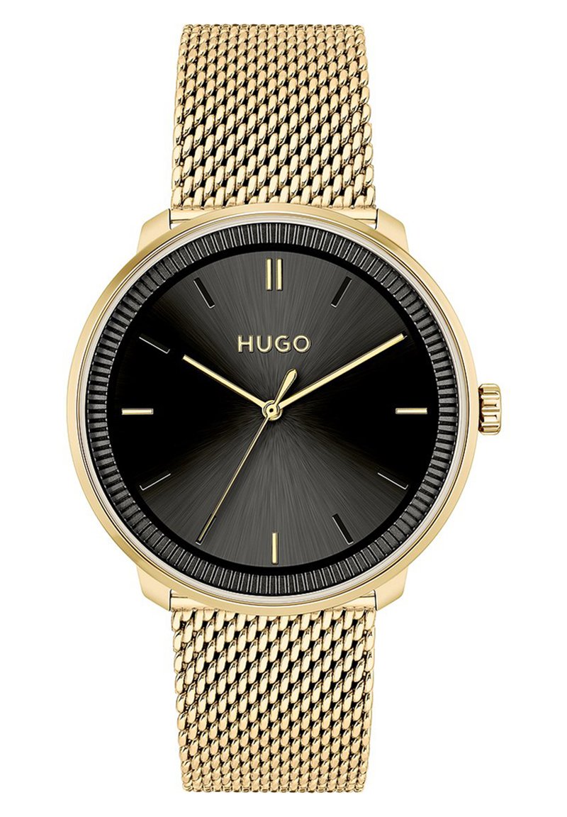 HUGO FLUID SET - Watch - black/gold-coloured/gold-coloured - Zalando
