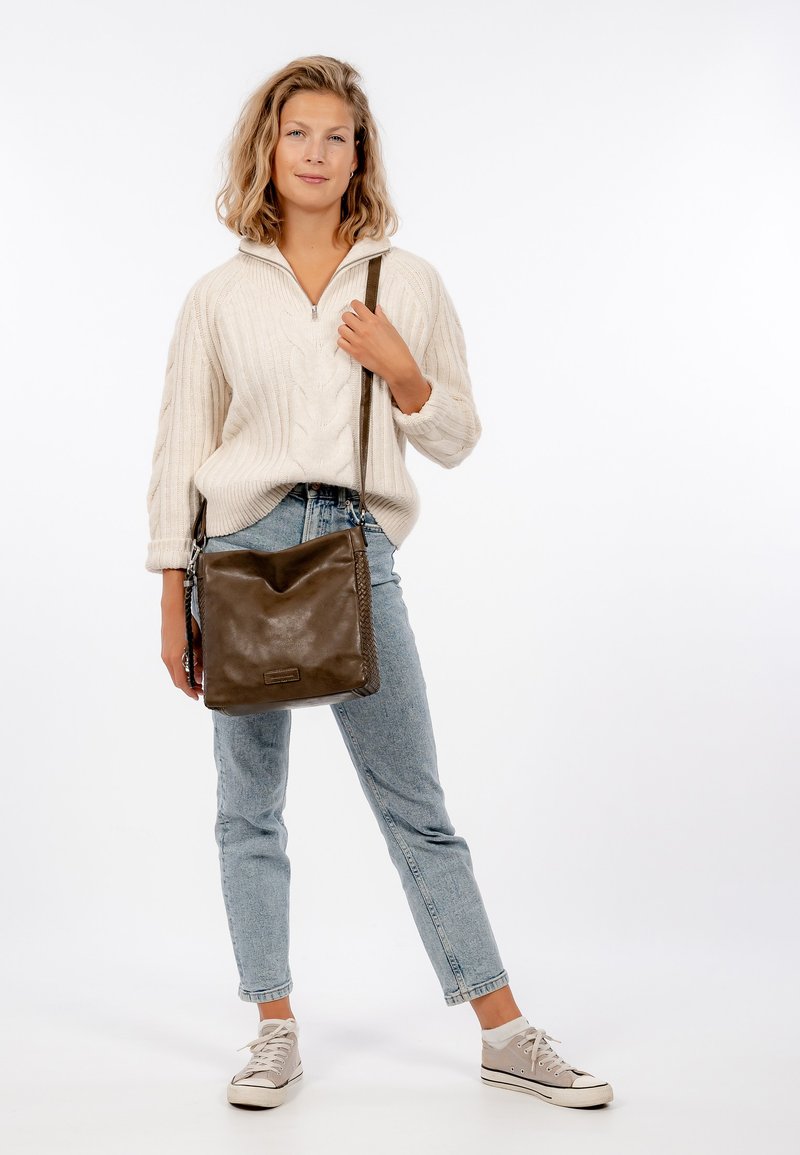 Emily & Noah INA - Ülerinna-kott - mud/hall - Zalando.ee