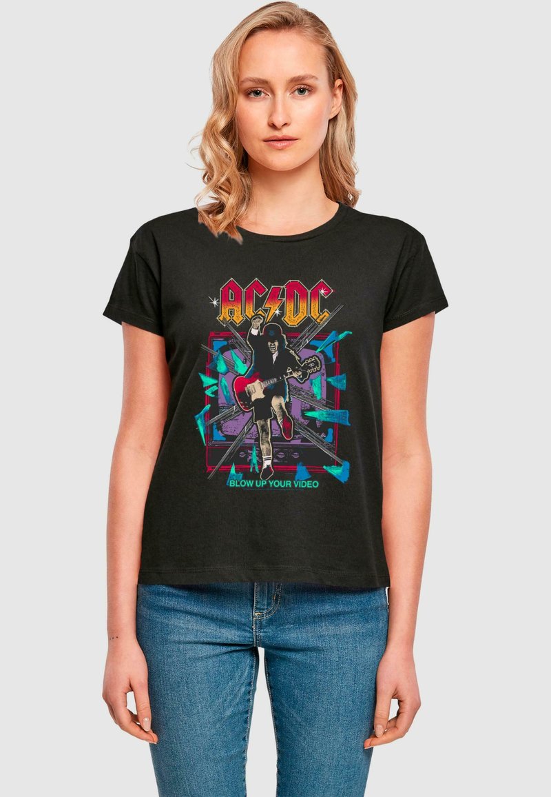 Merchcode ACDC BLOW UP YOUR VIDEO JUMP BOX - Print T-shirt - black ...