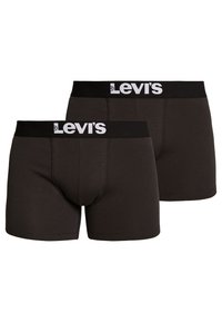 Levi's® SOLID BASIC BOXER 2 PACK - Onderbroeken - jet black/zwart - Zalando.nl