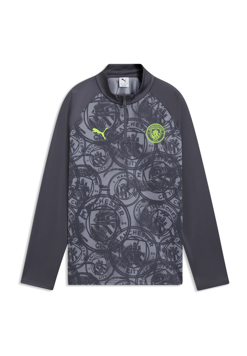 Puma UNISEX - Camiseta de manga larga - galactic gray-pro green/gris ...