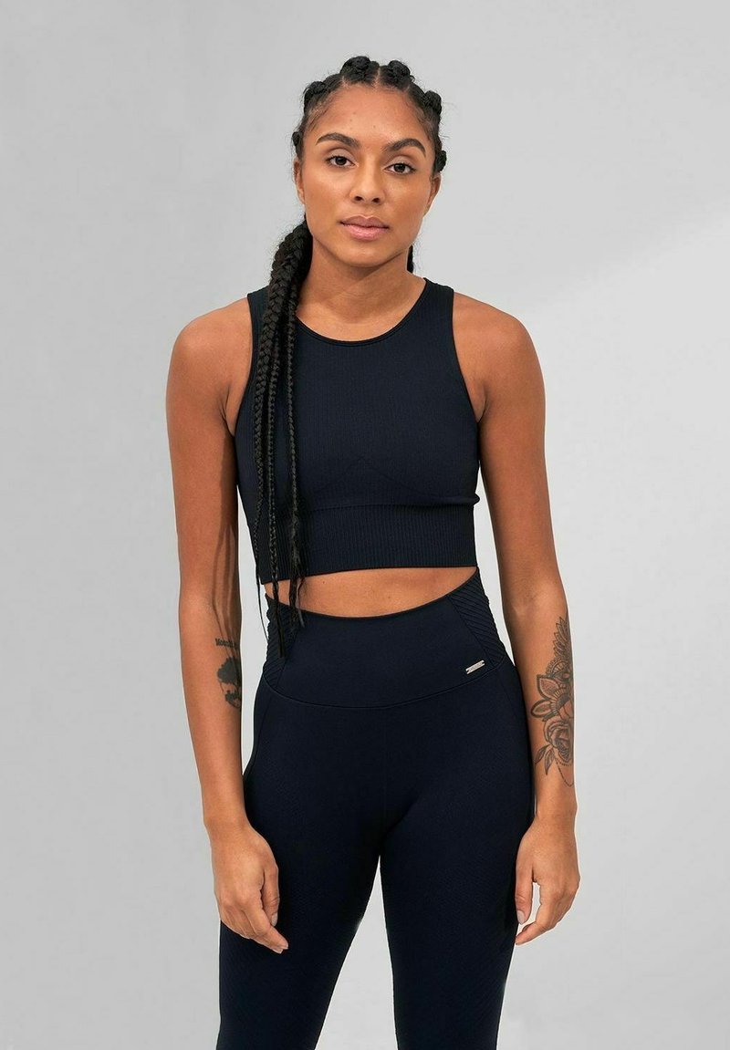 aim’n® RIBBED SEAMLESS CROP - Top - black/schwarz - Zalando.at