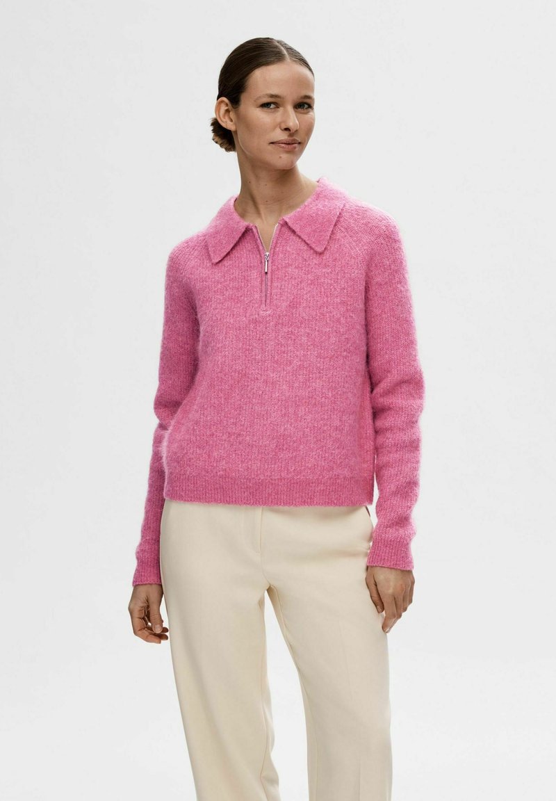 Selected Femme Strickpullover - phlox pink/pink - Zalando.ch