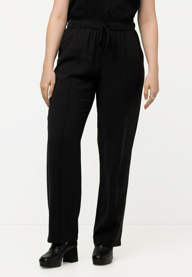Ulla Popken Pantalon classique - schwarz/noir - ZALANDO.FR