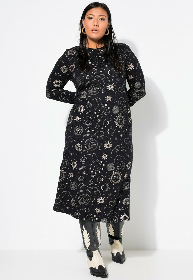 Studio Untold ASTRO-MUSTER - Jersey dress - black - Zalando