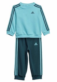 adidas Performance JOG SET - Tracksuit - light aqua arctic night/blue ...