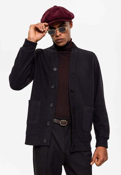 Solid HAMED - Neuletakki - true black/musta - Zalando.fi