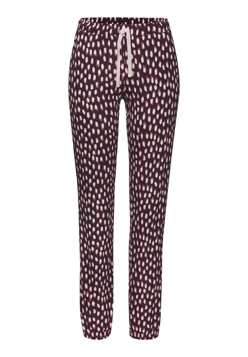 Vivance Pyjamabroek - bordeaux getupft/paars - Zalando.nl