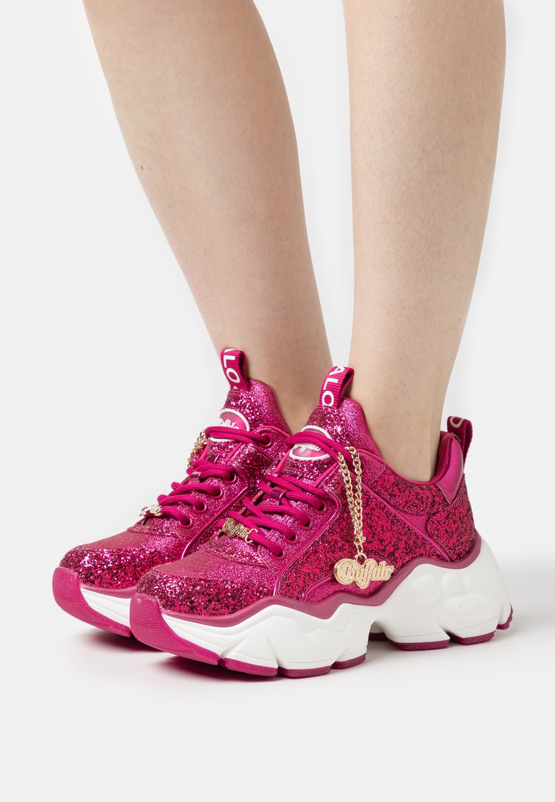 Buffalo BINARY - Baskets basses - hot pink/rose - ZALANDO.FR