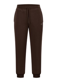 Smilodox THILO TRACKSUIT BOTTOMS - Tracksuit bottoms - braun/brown ...