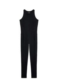 OYSHO COMFORTLUX HALTER WITH OVERLOCKING DETAIL - Tuta sportiva - black ...