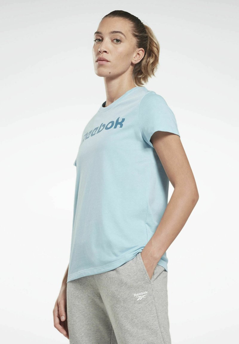 Reebok TRAINING ESSENTIALS GRAPHIC - T-Shirt print - blue pearl/blau - Zalando.ch