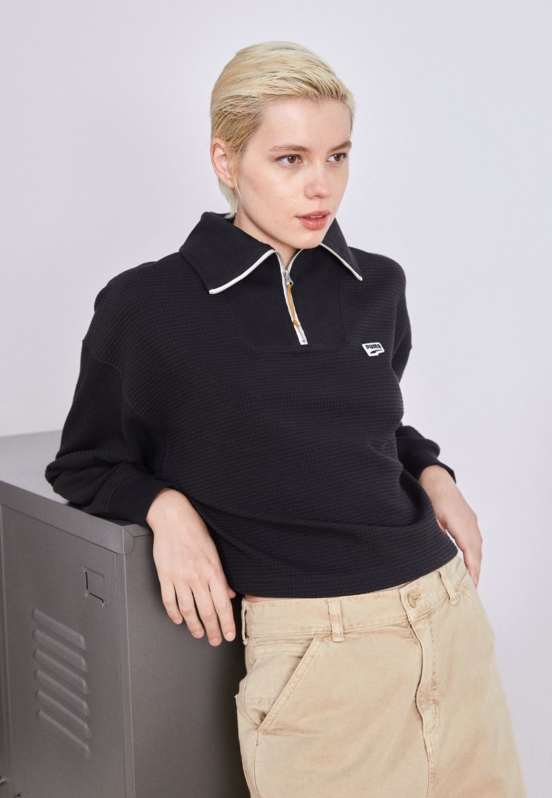 Puma DOWNTOWN - Sweatshirt - black - Zalando.co.uk
