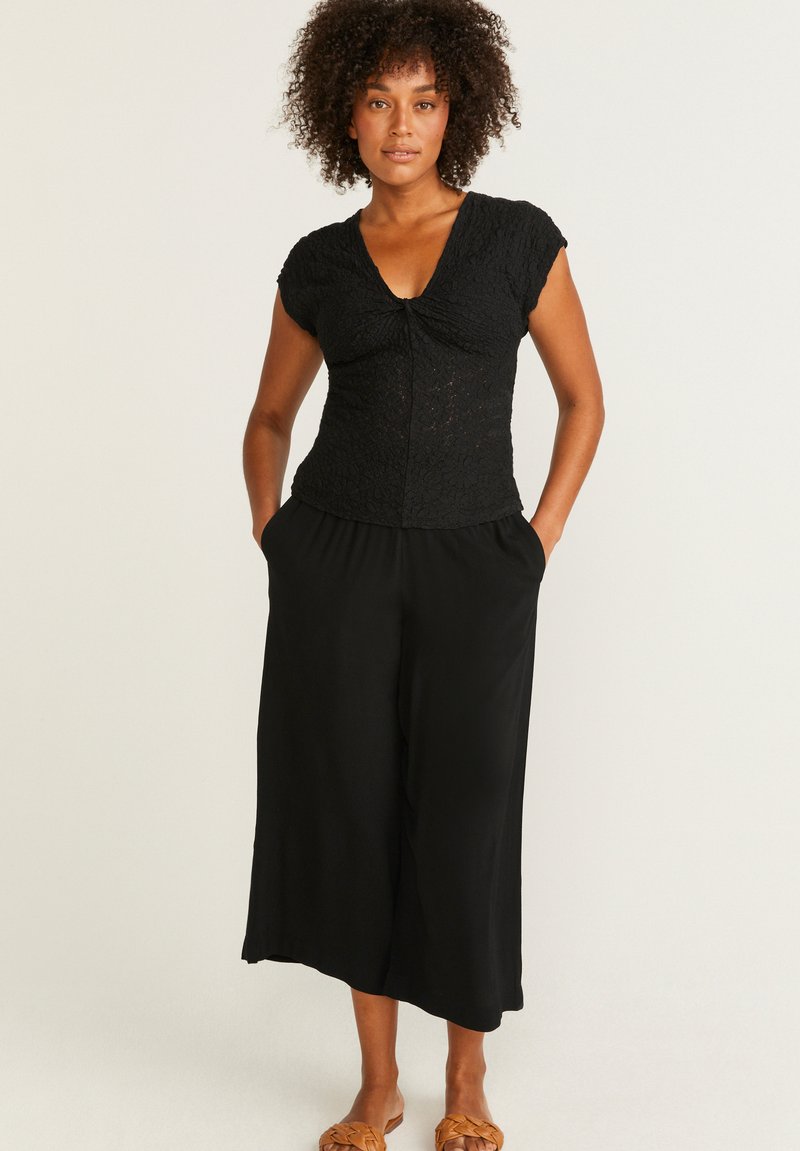 Dobber LINDA KNOT TOP - Pusero - black/musta - Zalando.fi