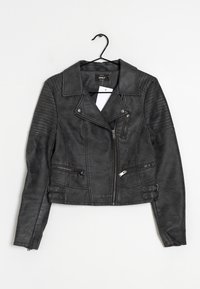 ONLY Imitatieleren jas - grey/grijs - (Pre-owned) - Zalando.nl