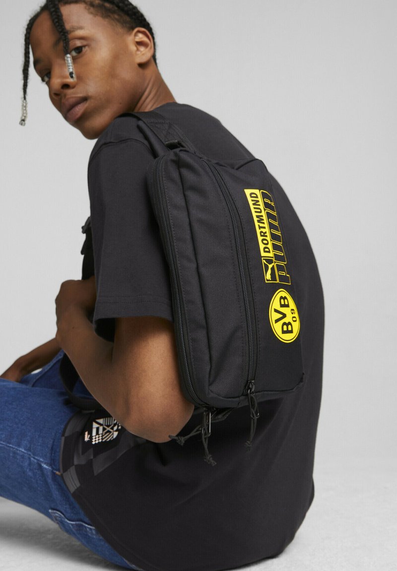Puma Bum bag - black cyber yellow/black - Zalando