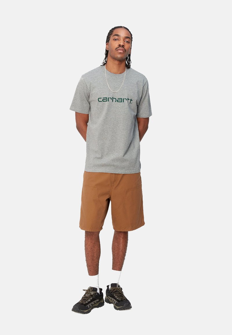 Carhartt WIP SCRIPT - Print T-shirt - grey heather chervill/grey - Zalando