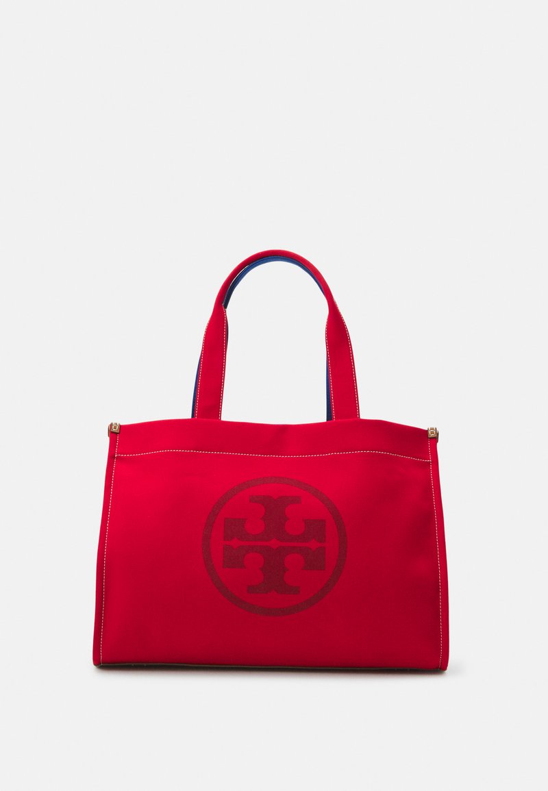 Tory Burch ELLA COLOR BLOCK TOTE - Shoppingväska - liberty red mix/röd ...