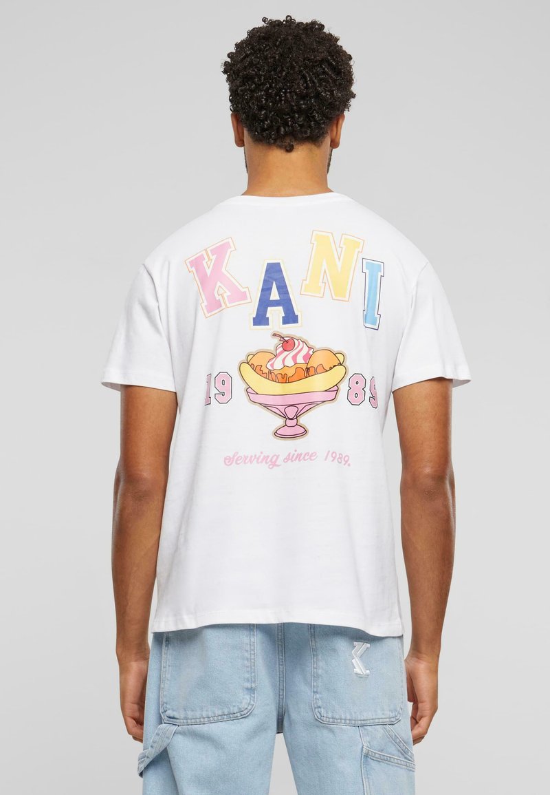 Karl Kani SMALL SIGNATURE ICE CREAM TEE - T-Shirt print - white/weiß - Zalando.at