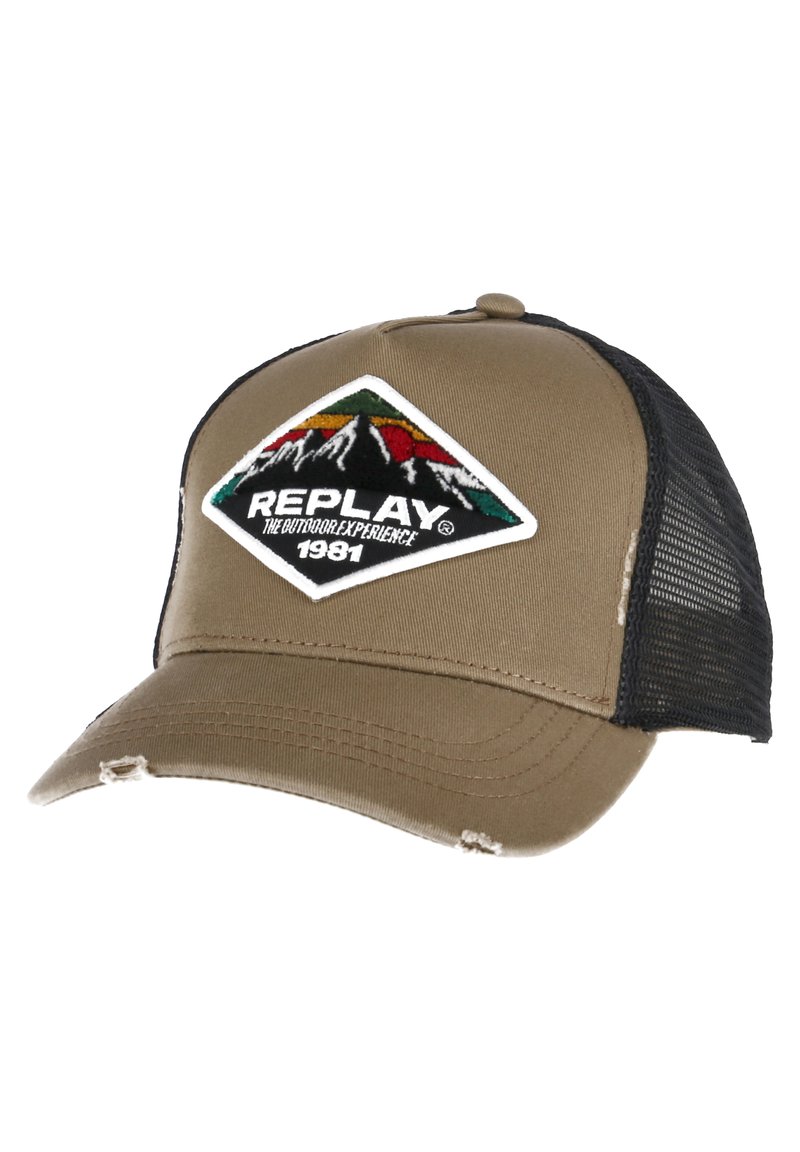 Replay BASEBALL - Cap - beige-schwarz/beige - Zalando.de