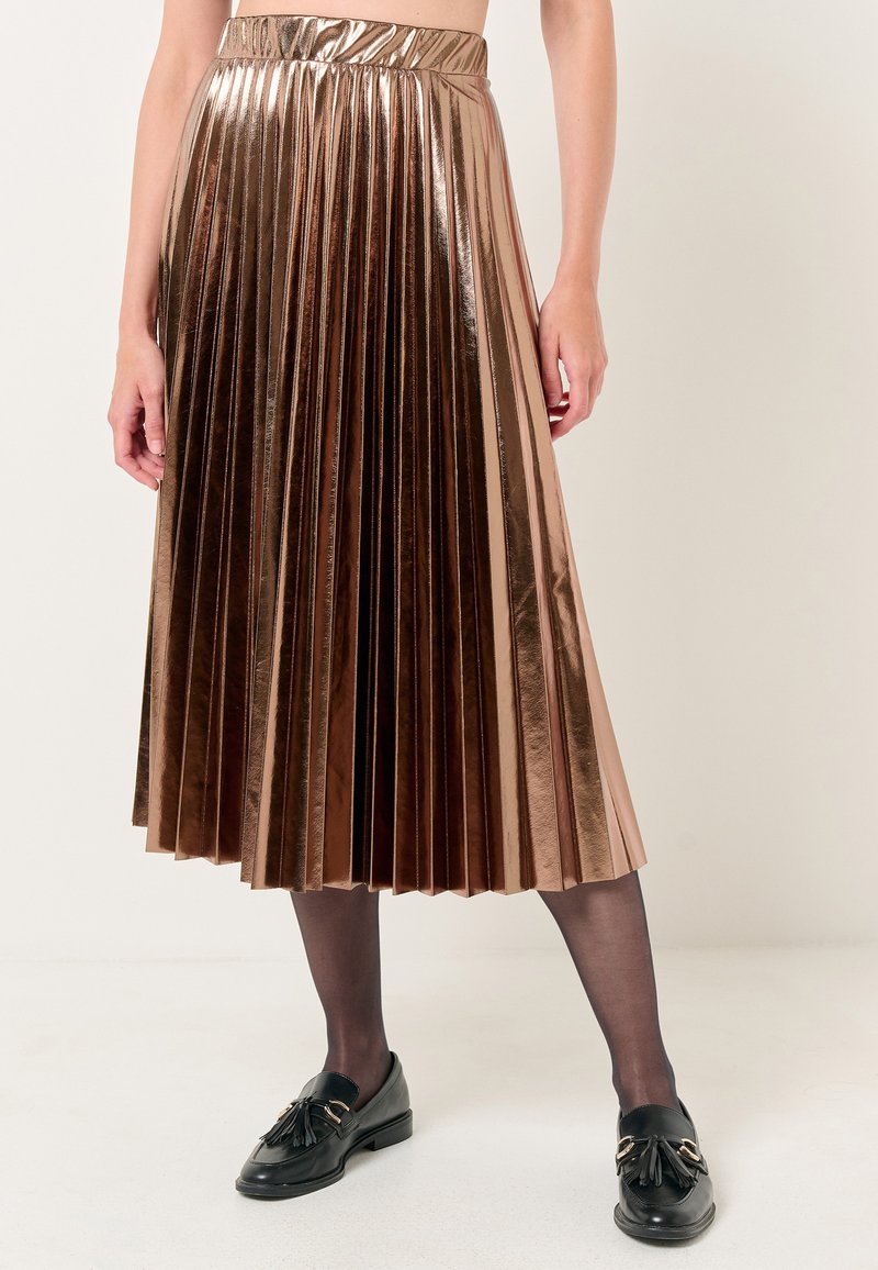 Jimmy Key - Spódnica trapezowa/złoty - Zalando.pl