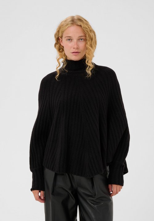 InWear TENLEY INO-SHAPE - Neuletakki - black/musta - Zalando.fi