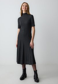 Jimmy Key Jumper dress - dark anthracite melange/mottled anthracite ...