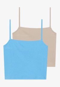 Even&Odd 2 PACK - Top - azure blue,simply taupe/taupe - Zalando.nl