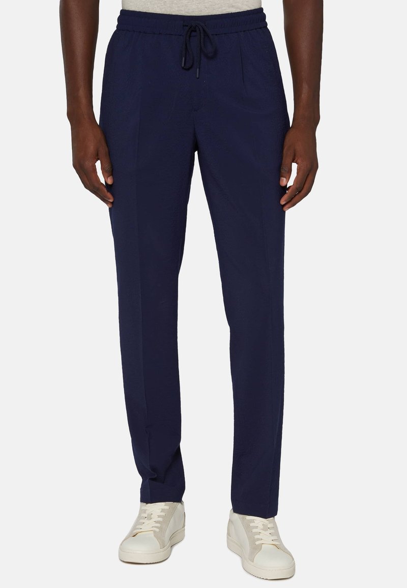 Boggi Milano CITY IN STRETCH - Tracksuit bottoms - navy blue/blue - Zalando