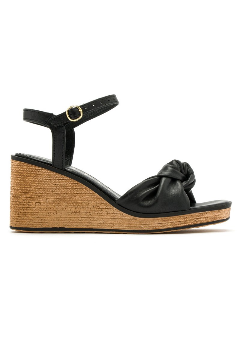 RYŁKO Sandale cu platformă - czarny/negru - Zalando.ro