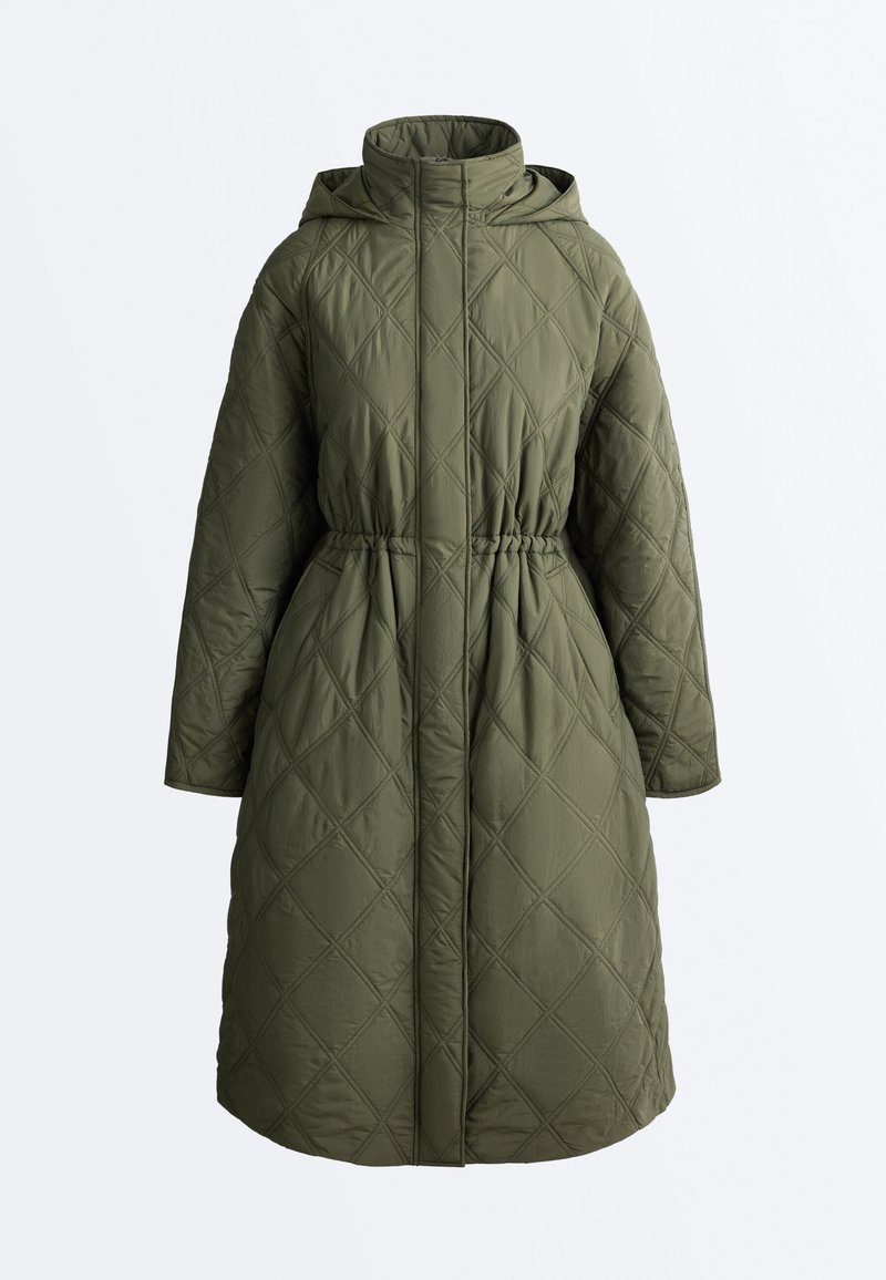 OYSHO REPELLENT FELLEX® AEROGEL PADDED - Winter coat - dark green - Zalando