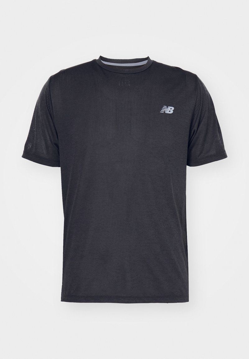 New Balance ATHLETICS RUN - Basic T-shirt - black - Zalando.co.uk
