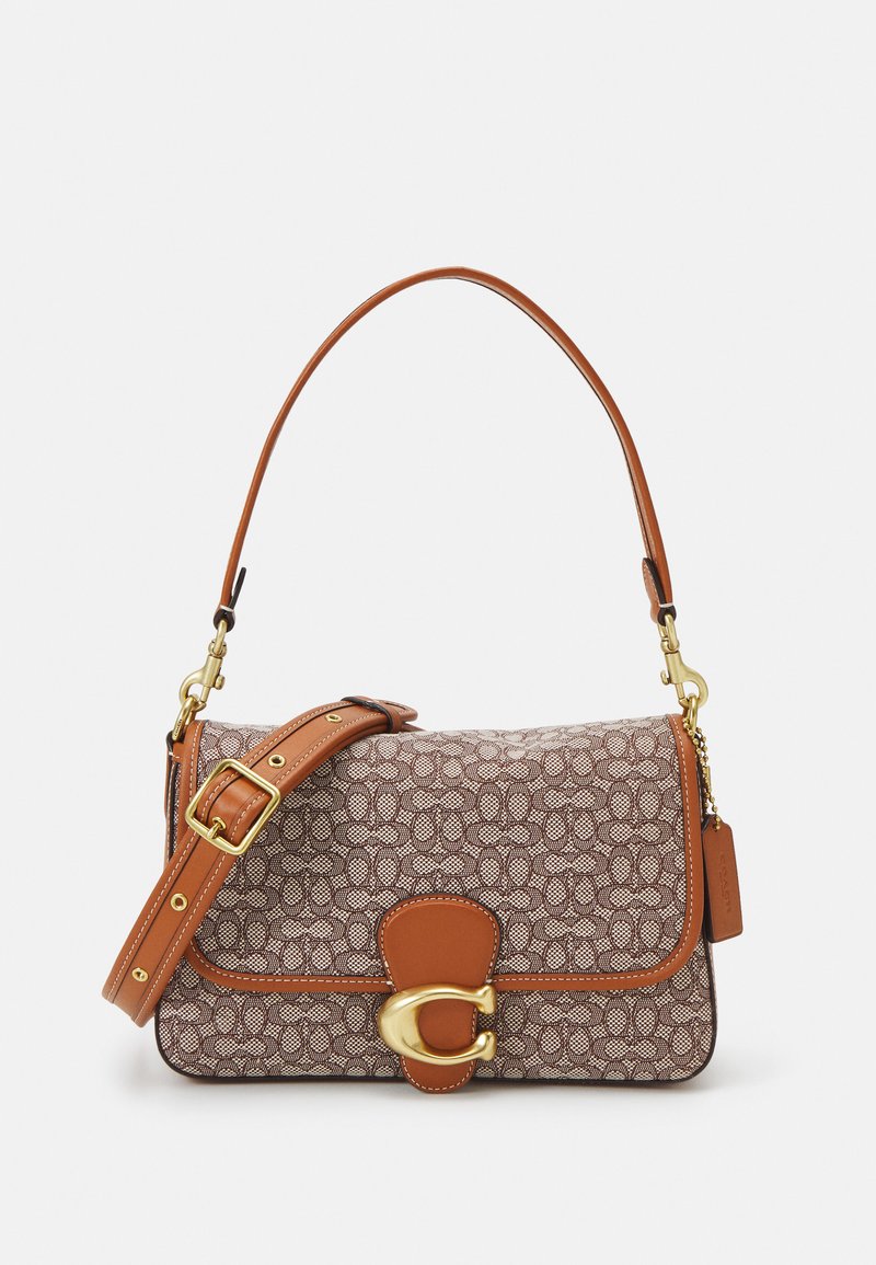 Coach MINI SIGNATURE TABBY SHOULDER BAG - Sac à main - cocoa burnished ...