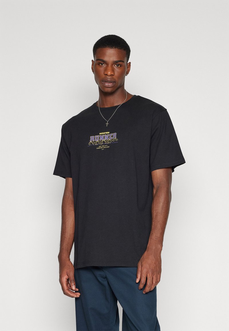 Denim Project RUNNER - Print T-shirt - black - Zalando.ie